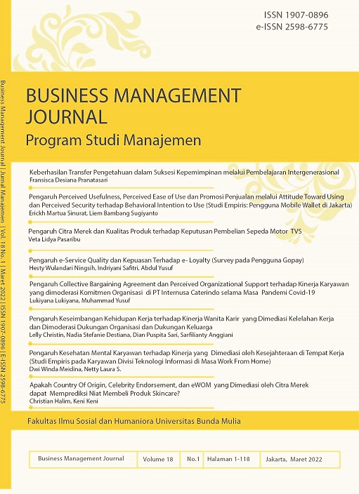 Business Management Journal (BMJ)