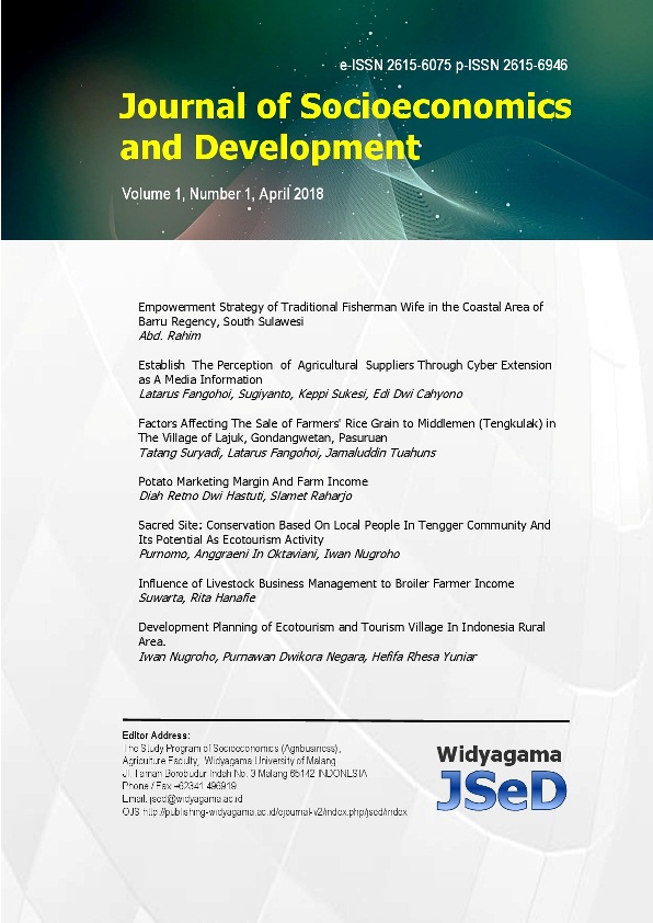 Journal of Socioeconomics and Development (JSED)