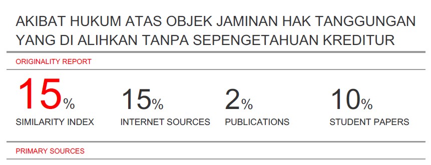 Akibat Hukum Pengalihan Hak Tanggungan Tanpa Sepengetahuan Kreditur ...